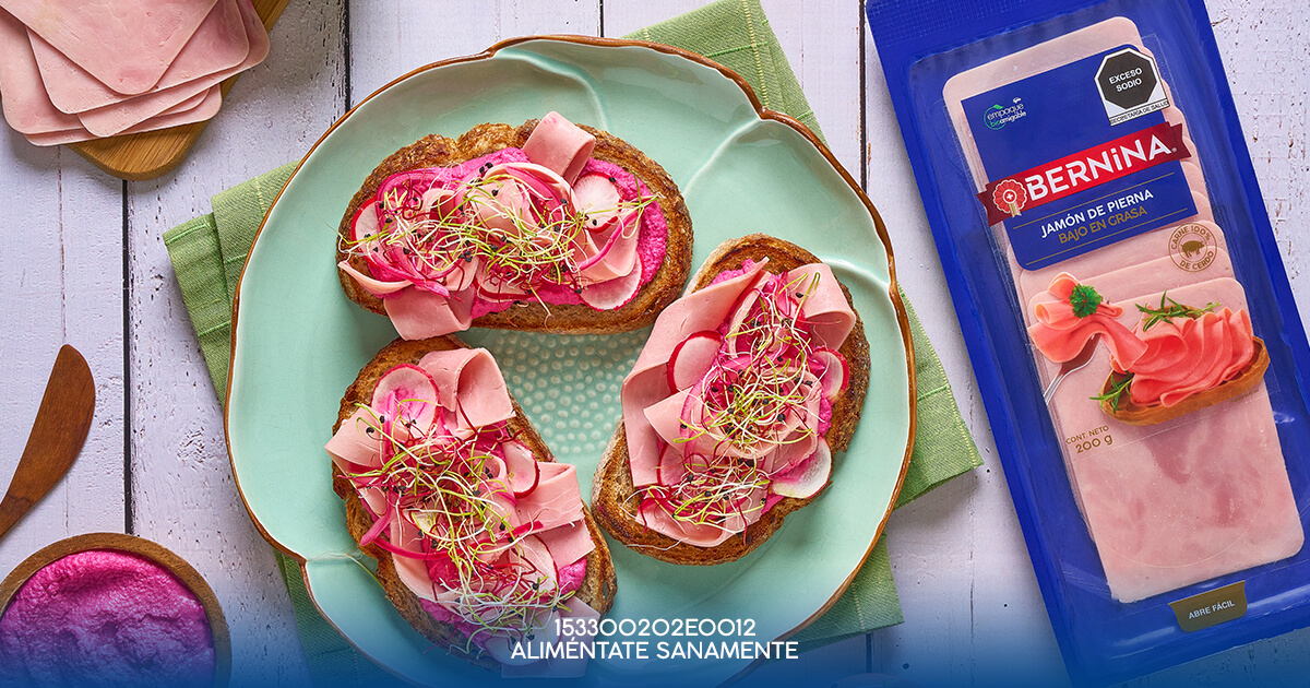 Bernina | Receta Flatbread con Jamón y Encurtidos