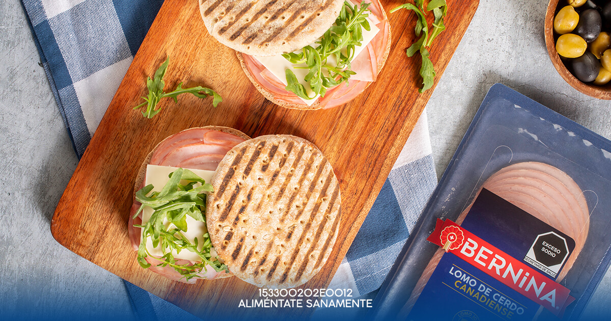 Bernina | Receta Flat bread de Lomo y Queso